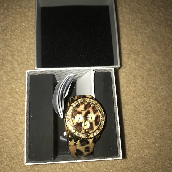 Express | Accessories | Express Leopard Print Watch | Poshmark
